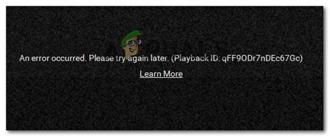 How To Fix An Error Occurred Try Again YouTube Playback ID