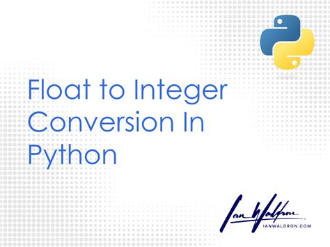 Float To Integer Conversion In Python