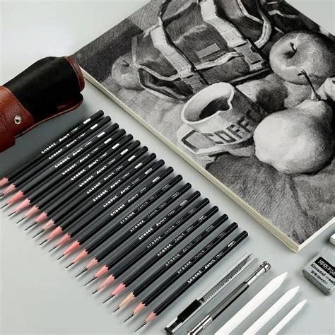 Drawing Pencils Set Nearby