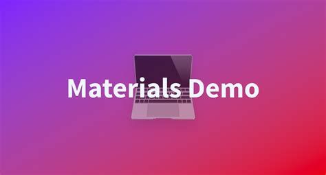 Materials Demo A Hugging Face Space By Devisionx