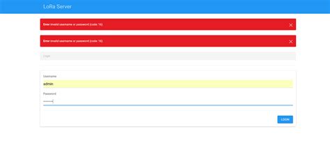 Login Error Problem In Lora App Server Chirpstack Application Server