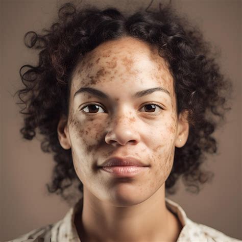 Premium Ai Image Face Closeup Showing Skin Problems