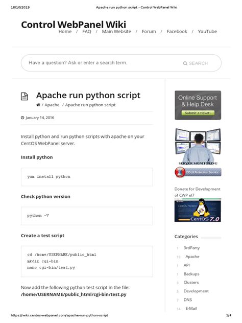 Apache Run Python Script Control Webpanel Wiki Pdf Pdf Apache Server Hypertext