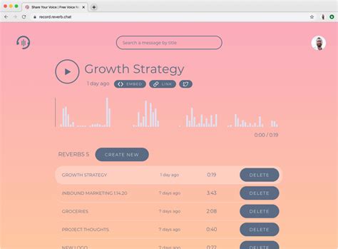 Voice Notes Record Save Share Online Reverb Record