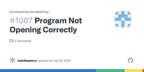 program not opening correctly · issue 1007 · ytmdesktop ytmdesktop