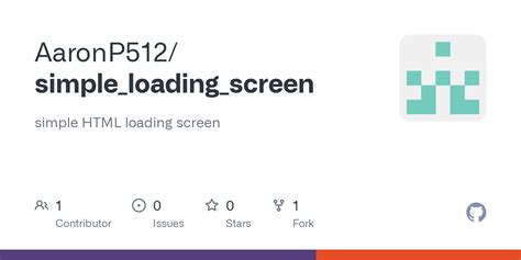 github aaronp512 simple loading screen simple html loading screen
