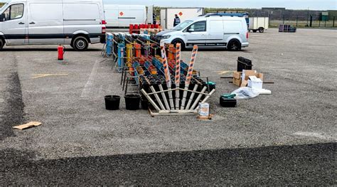 British Musical Fireworks Preparations Underway For Saturdays Show