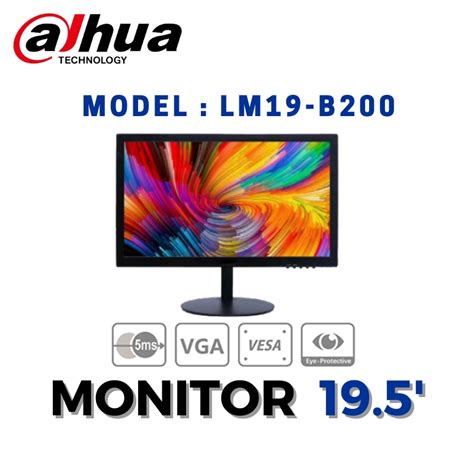 Dahua Led Monitor Full Hd 1080p Vga Hd Led Monitor 19 5 Lm19 B200 Shopee Malaysia