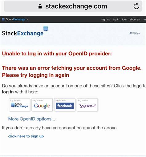 I Am Unable To Use OpenID To Login To My Stack Exchange Account How Should I Get Rid Of This