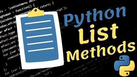 Learn Python List Methods Quickly Free Python Course Youtube