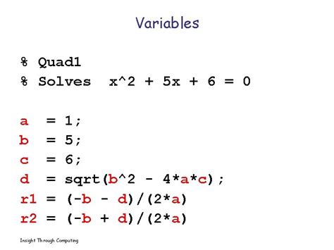 Basics Variables And Expressions Assignment Statements Builtin Functions
