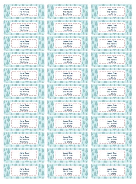 Address Label Template Free Word Templates