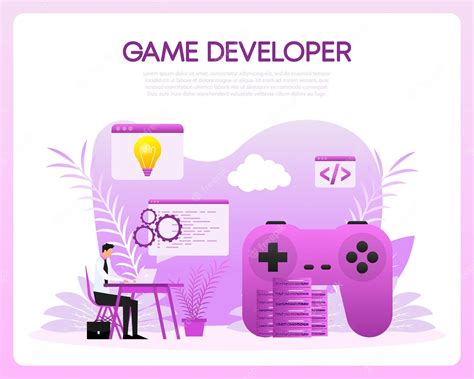 premium vector game development digital simulation video games