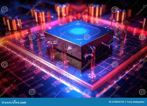 Computing And Quantum Technology Generative Ai Stock Illustration