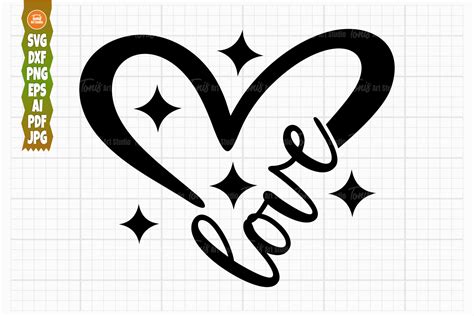 Love Word Svg Png Dxf Wedding Sign Svg Love Svg Heart Clipart By