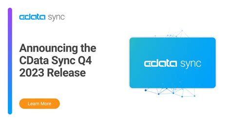 Announcing The Cdata Sync Q4 2023 Release Jerod Johnson