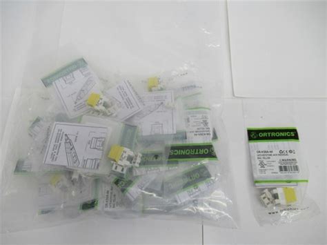 Ortronics Or Ks6a 44 Cat6 Keystone Jack Yellow Pk 19 Ebay