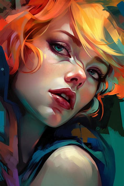 Women Portrait Digital Art Illustration By Scorpiostudioart On Deviantart
