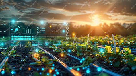 Premium Photo Smart Agriculture Crop Management In The Digital Age