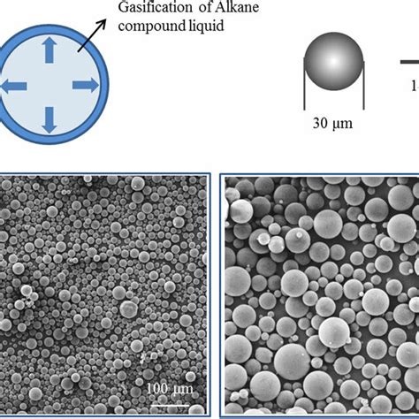 Schematic Of Expansion Process Of Expandable Microspheres Download Scientific Diagram