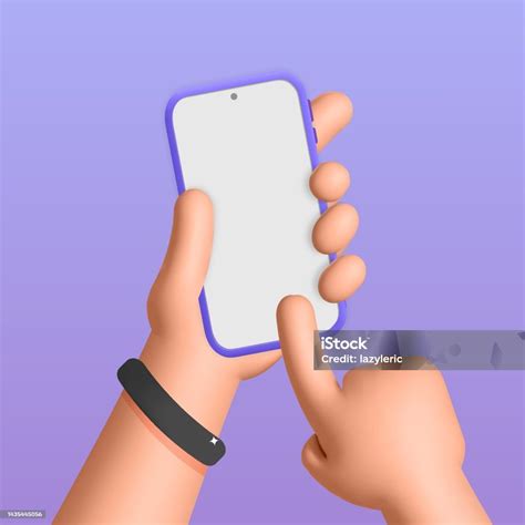 3d 벡터 현실적인 렌더링 남자 두 손에 스마트 폰을 들고 모형 디자인 손에 대한 스톡 벡터 아트 및 기타 이미지 손 3차원 형태 전화 Istock