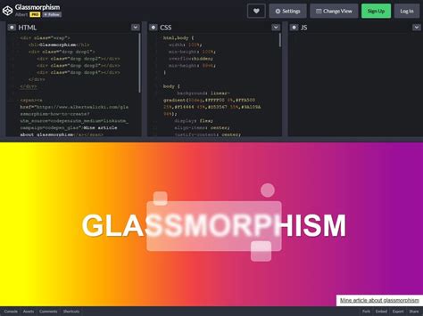 15 Glassmorphism Design Code Snippets And Working Examples Super Dev