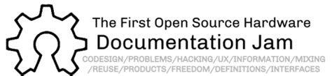 open source hardware documentation jam to be held in nyc on april the 26th 28th open