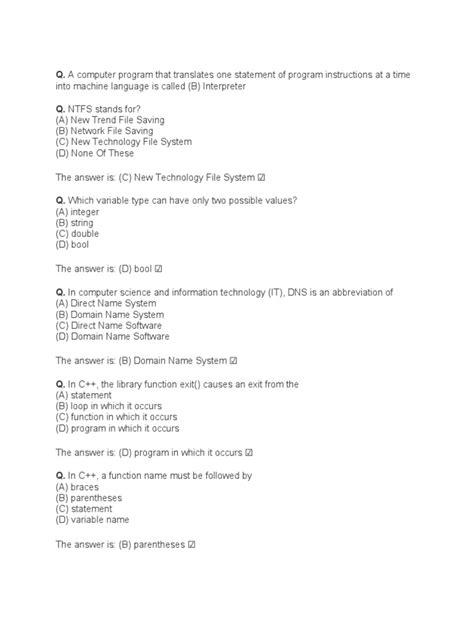 Computer Mcqs Pdf
