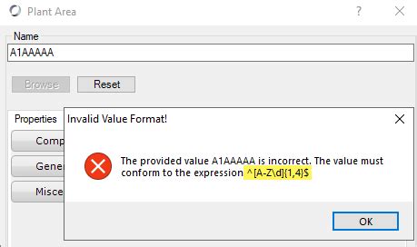 OpenPlant How To Edit Associated Item PLANT AREA Field Properties Communities