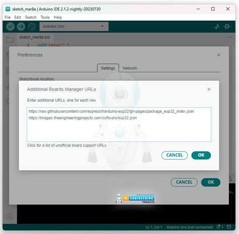 Esp32 Programming Series Install Esp32 In Arduino Ide The Engineering Projects