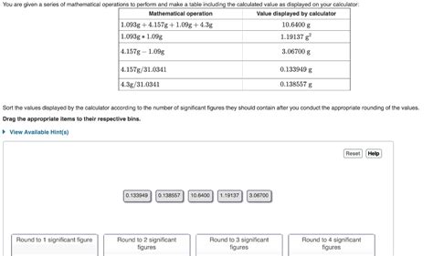 Solved Sort The Values Displayed By The Calculator According