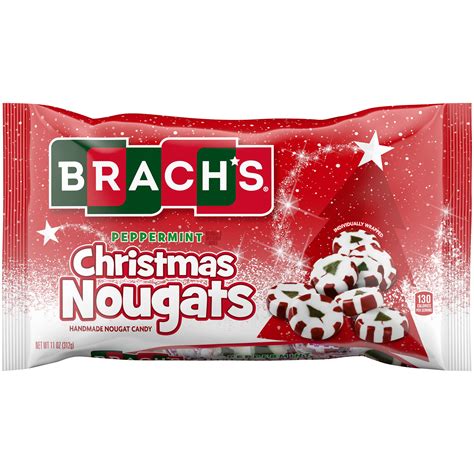 Brachs Christmas Holiday Peppermint Nougat Candy Christmas Stocking