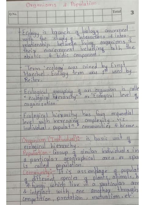 Solution Organism And Population Class 12th Biology Maharashtra Board