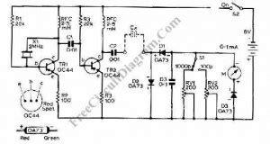 Capacitance Meter Circuit Using Transistors Electronic Circuit Diagram