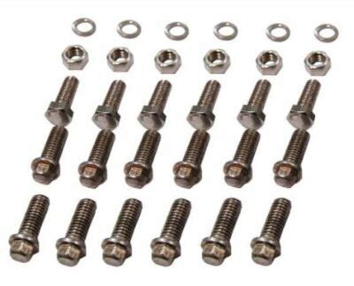 Stainless Steel Header Bolt Kit Chevy Small Block Ebay