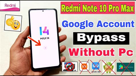 Redmi Note Pro Max Frp Bypass Miui New Method