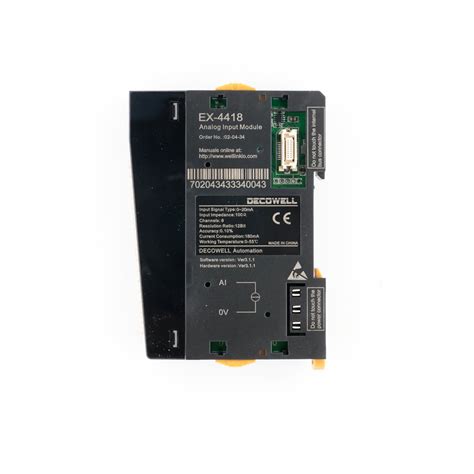 Analog Signal Input Module Stable Communication Decowell EX Series Card I O EX IO Module