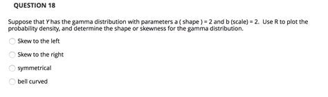 Solved QUESTION Suppose That Y Has The Gamma Distribution Chegg