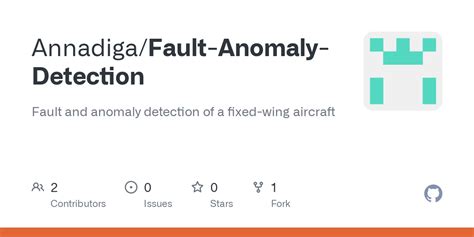 Github Annadiga Fault Anomaly Detection Fault And Anomaly Detection