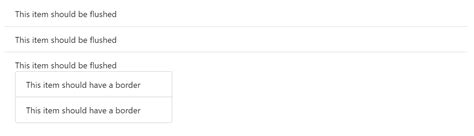 List Group Flush Doesnt Allow Nested Normal List Groups With Borders · Issue 30657 · Twbs