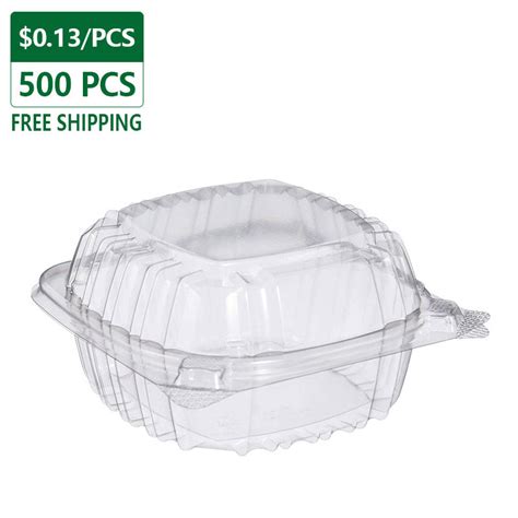 58x58x28 Clear Plastic Clamshell Containers Recyclable 500 Pcs Pony Packaging 58x58x28 Clear Plastic Clamshell Containers Recyclable 500 Pcs Pony Packaging