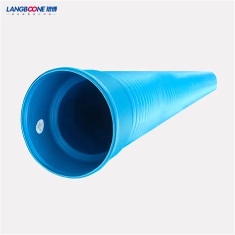 Blue Pe100 Material Drainage Culvert Hdpe Dwc Pipe Sn10 12 16 Stiffness
