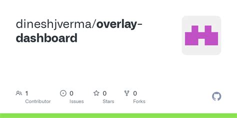 Github Dineshjvermaoverlay Dashboard