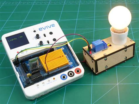 Make Voice Controlled Light Bulb Using Relay And Evive Arduino