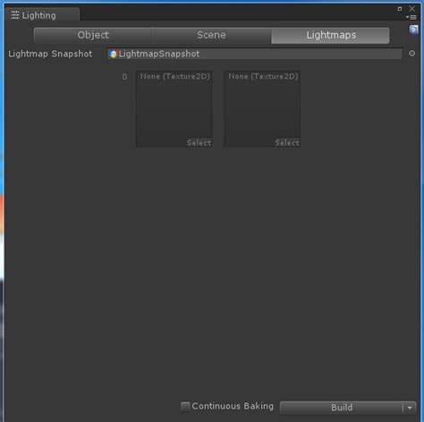 Lightmap Snapshot Set Unity Engine Unity Discussions