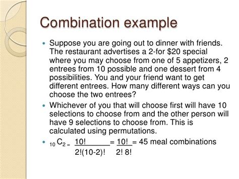 permutations and combinations