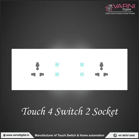 Touch 4 Switch 2 Socket At 5149 Piece Modular Touch Switches In Vadodara ID 24817984088