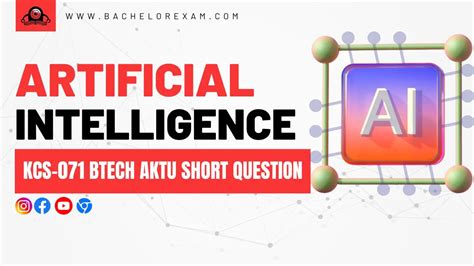 Artificial Intelligence Kcs 071 Btech Aktu Short Question Quantum Book Pdf Bachelor Exam
