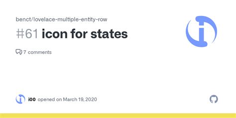 Icon For States · Issue 61 · Benctlovelace Multiple Entity Row · Github