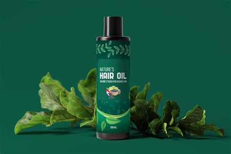 Hair Oil Label Design Label Mockup Free Download 9 Images Behance